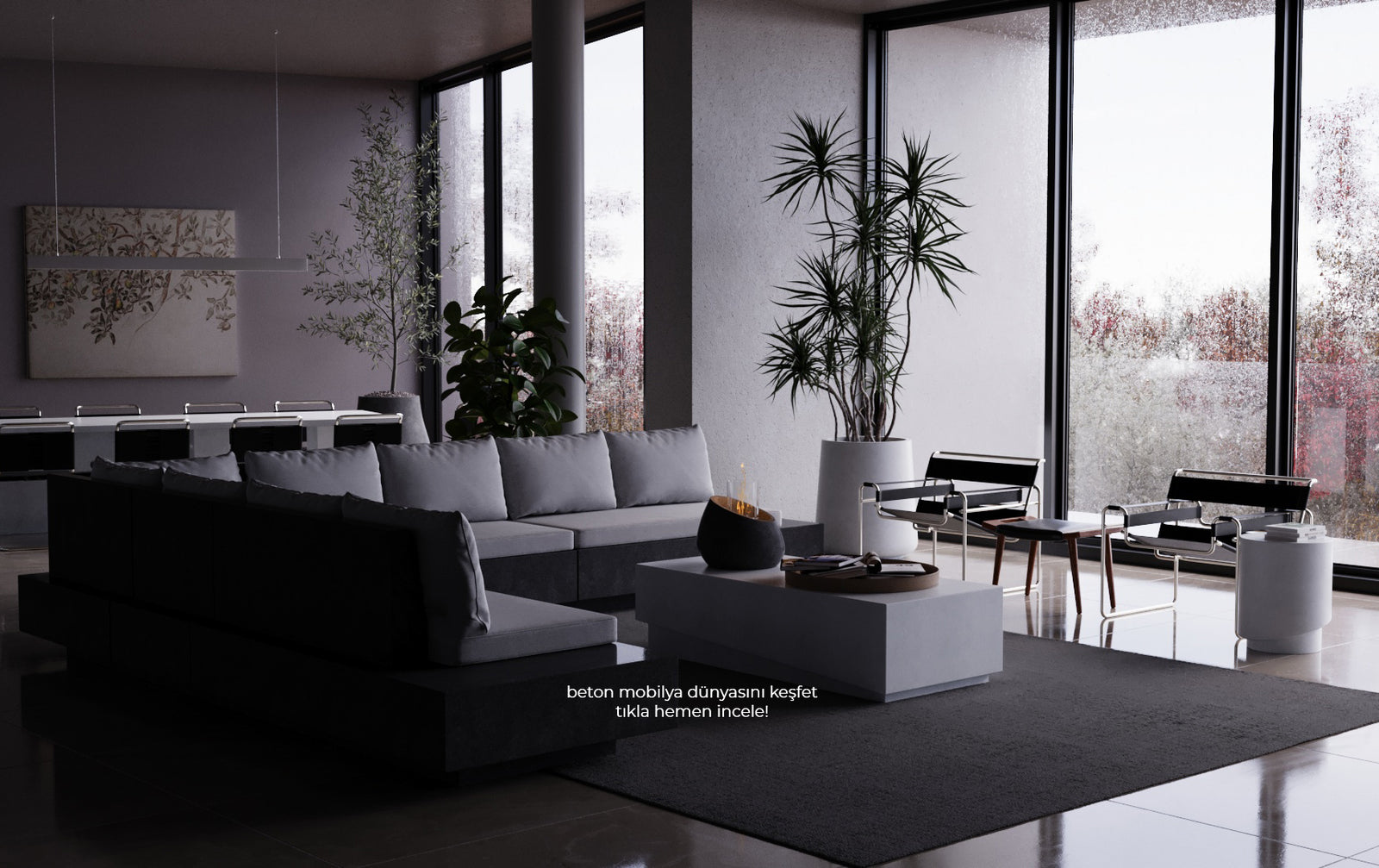 Beton Mobilya Modelleri | Kalif Design Shop