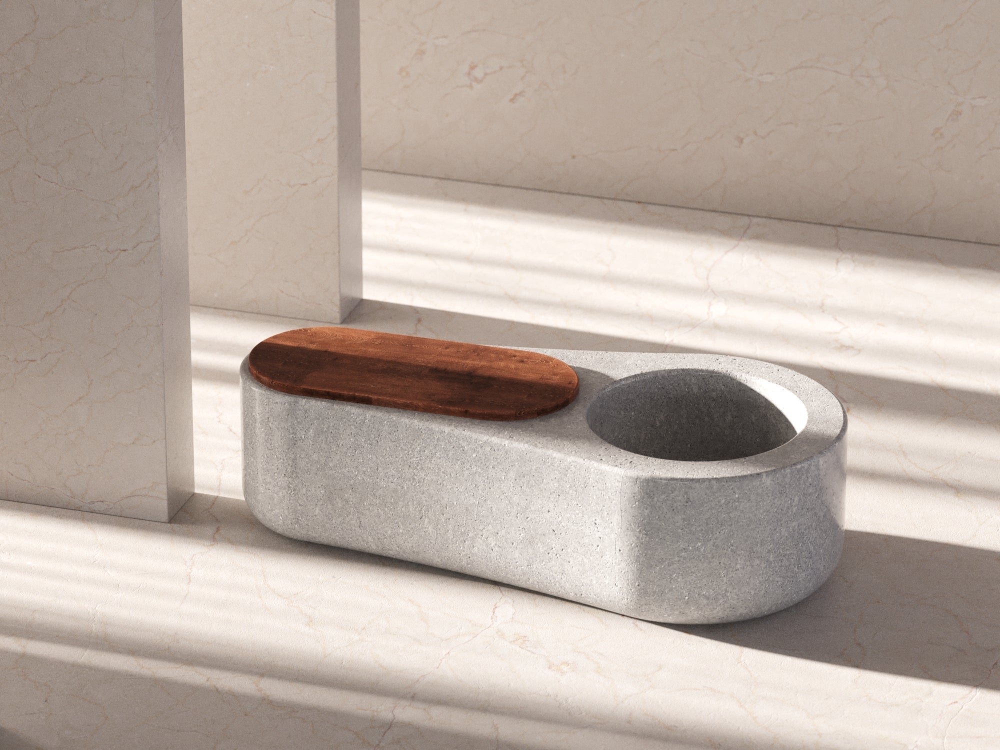 Saksı Detaylı Bank Modeli Asgard | Beton Bank | Kalif Design