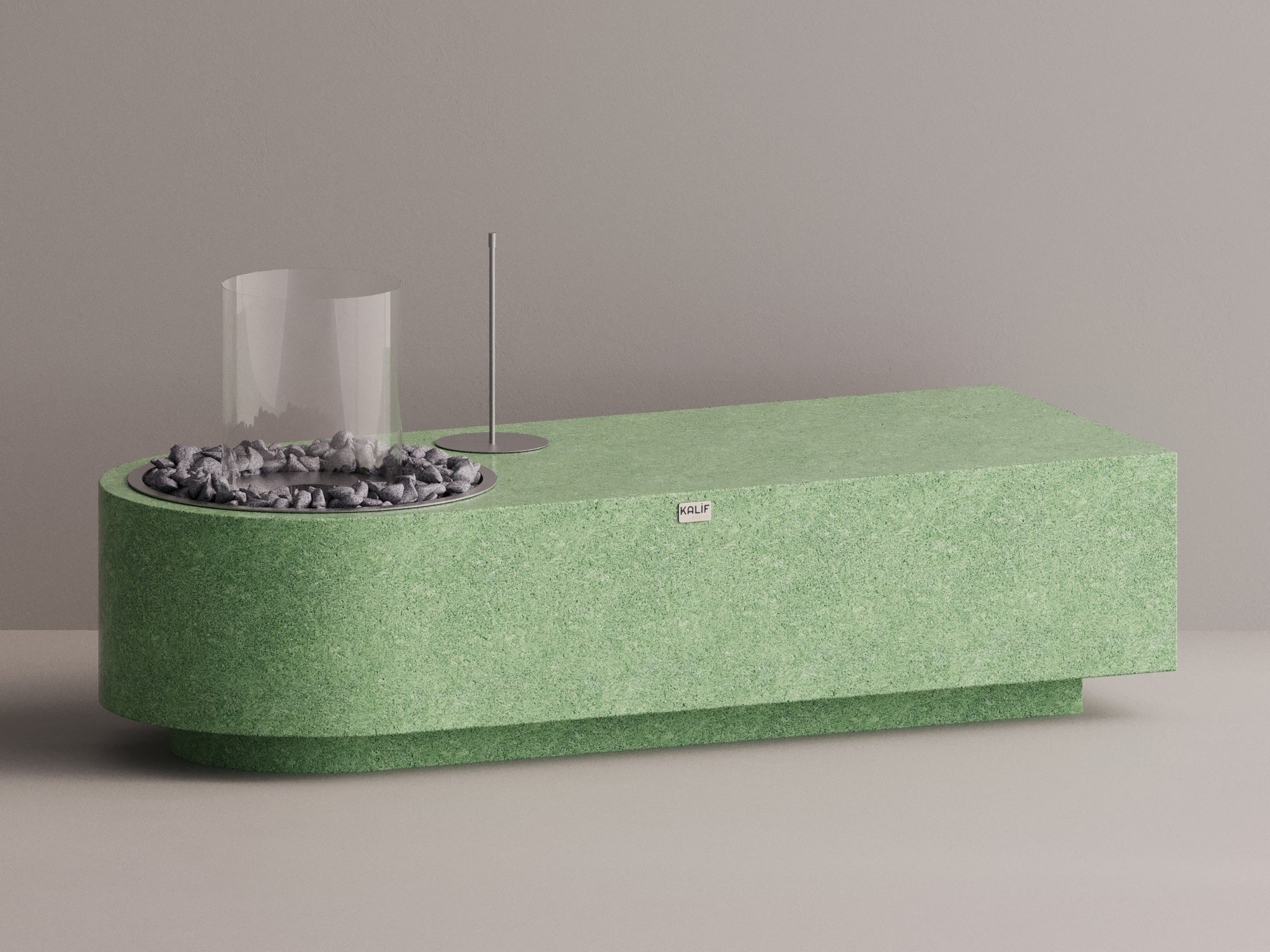 Orta Sehpa Özellikli Ateş Çukuru Hapi | Beton Ateş Çukuru | Kalif Design